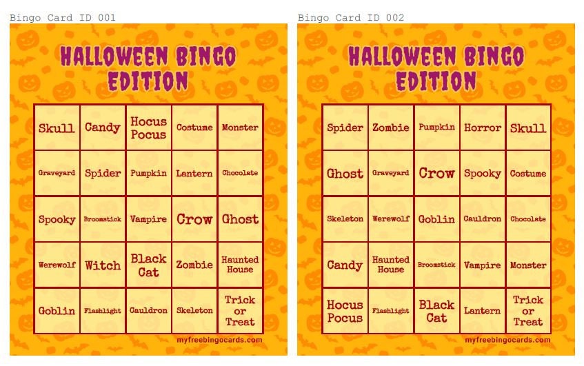 Halloween Bingo Edition - Instant Download - Etsy