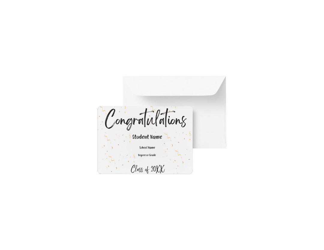 Personalized Graduation Card | Custom Graduation Gift, Congratulations ...