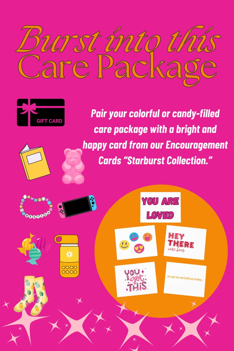 Encouragement Cards 5-pack "starburst Collection" | Greeting Cards ...