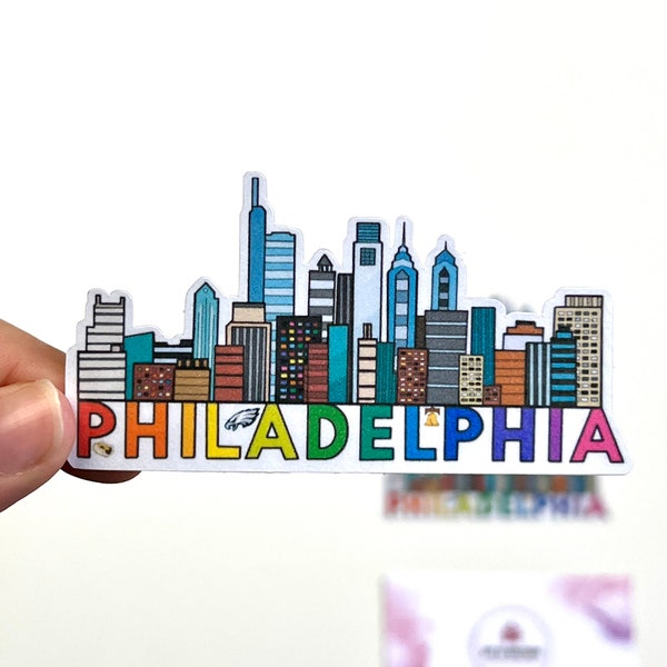 Philadelphia Skyline Decal - Etsy