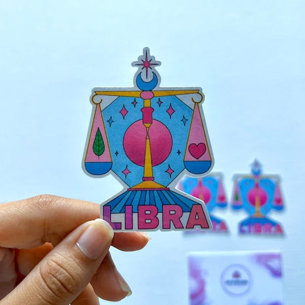 Libra Sticker - Etsy
