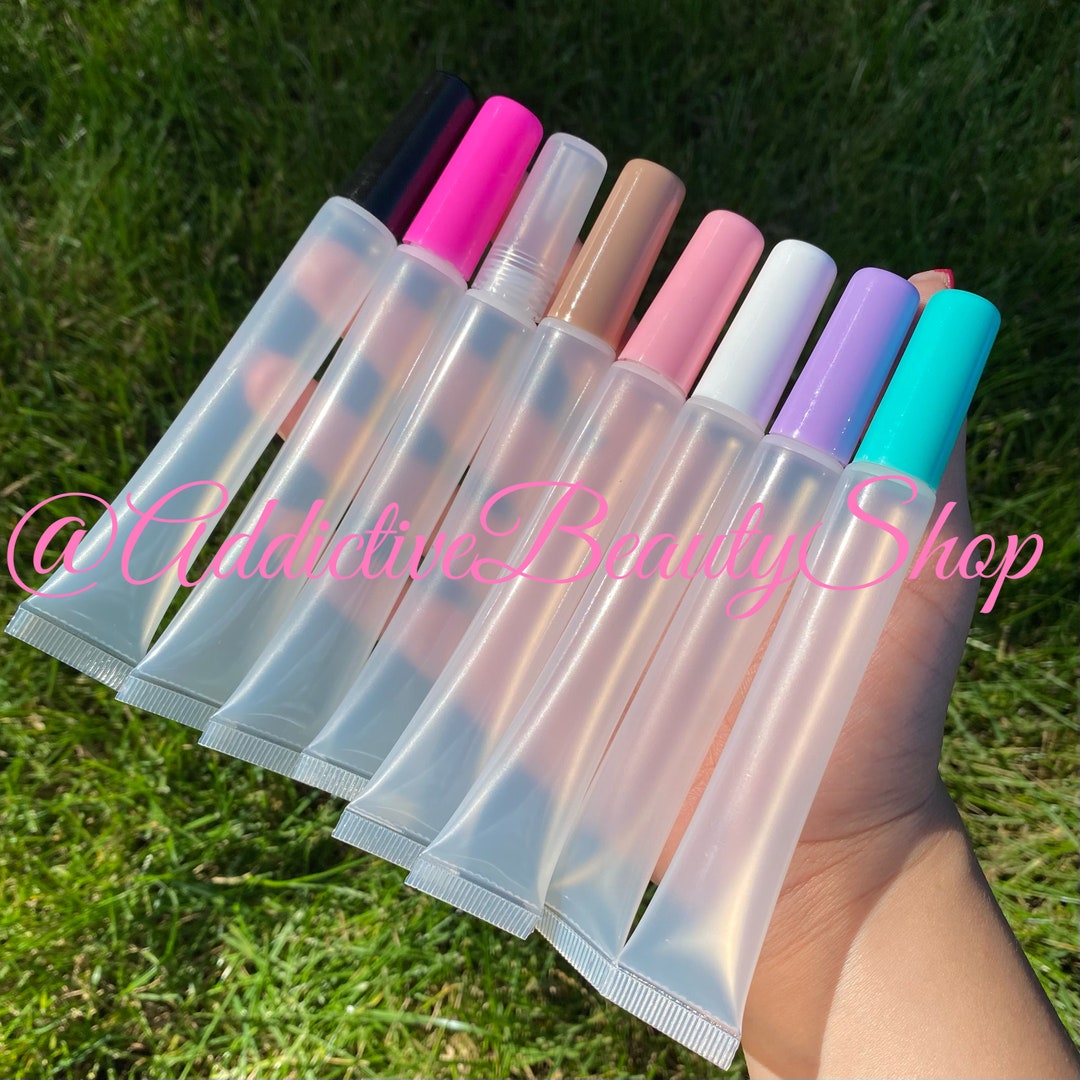 10pcs Empty Long Lip Gloss Tubes 15ml Soft Squeeze – 8 Color Variety - Etsy