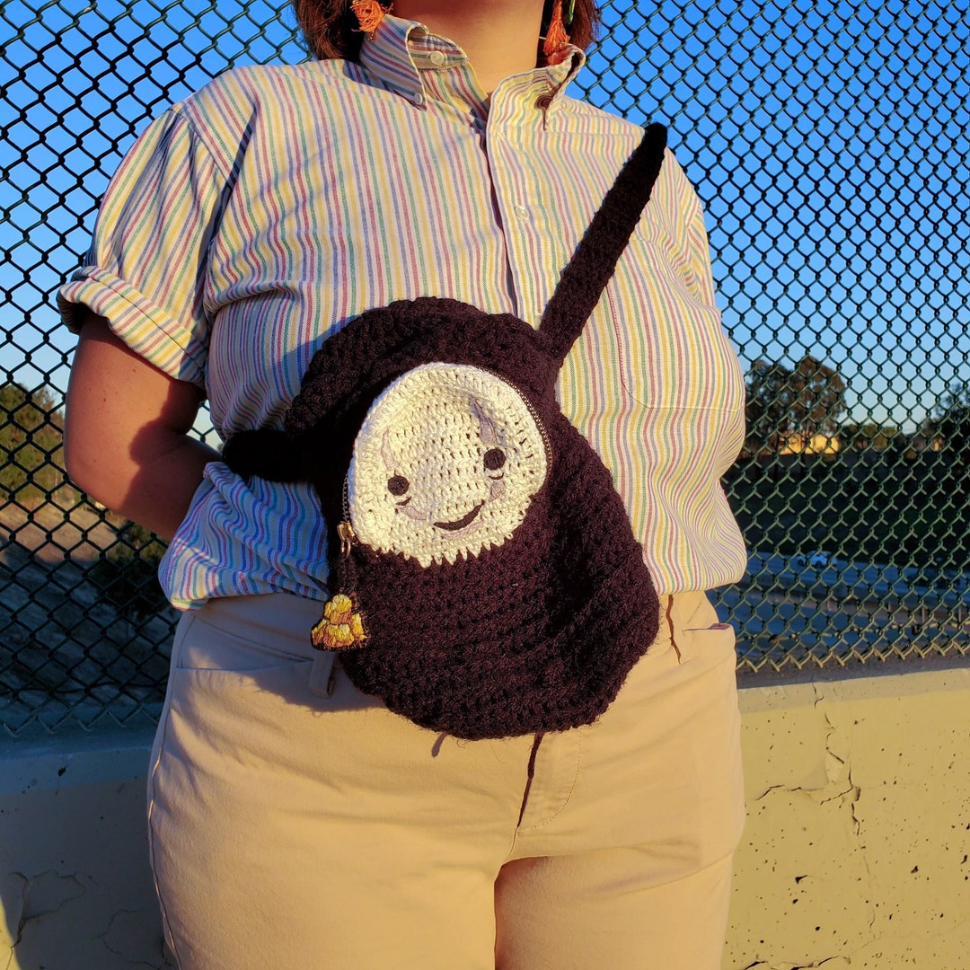 No Face Crochet Cross Body Bag - Etsy