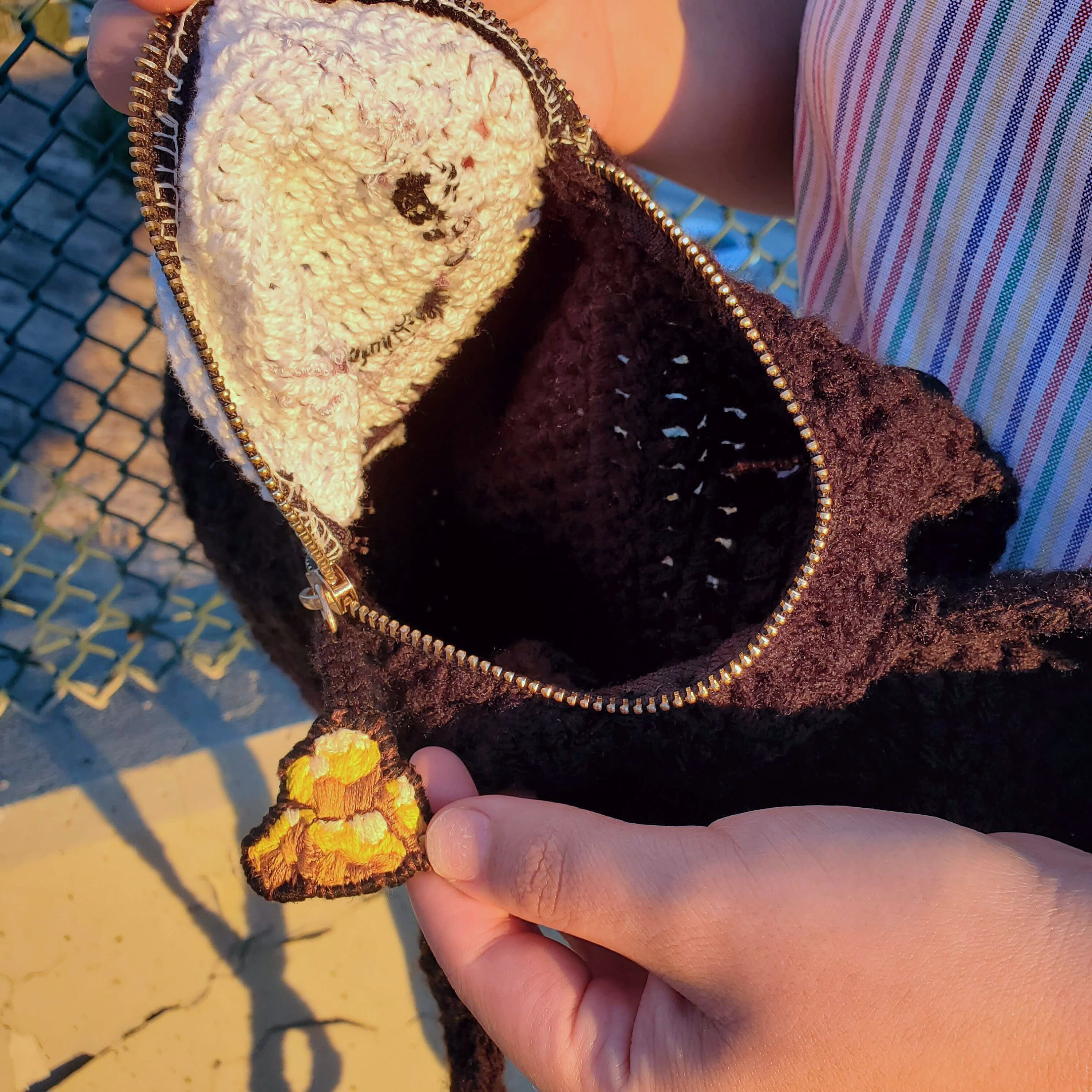 No Face Crochet Cross Body Bag - Etsy