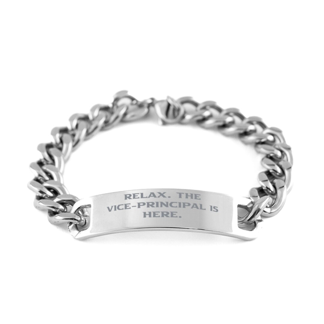 Appreciation Vice-principal Cuban Chain Bracelet, Relax. The, Funny ...
