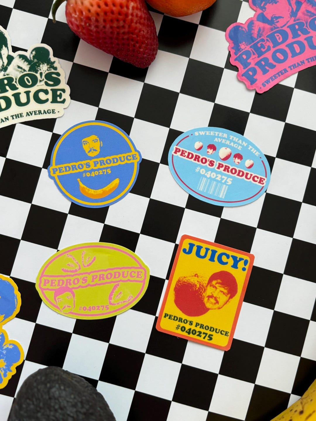 Pedro's Produce Fruit Sticker Packs - Etsy