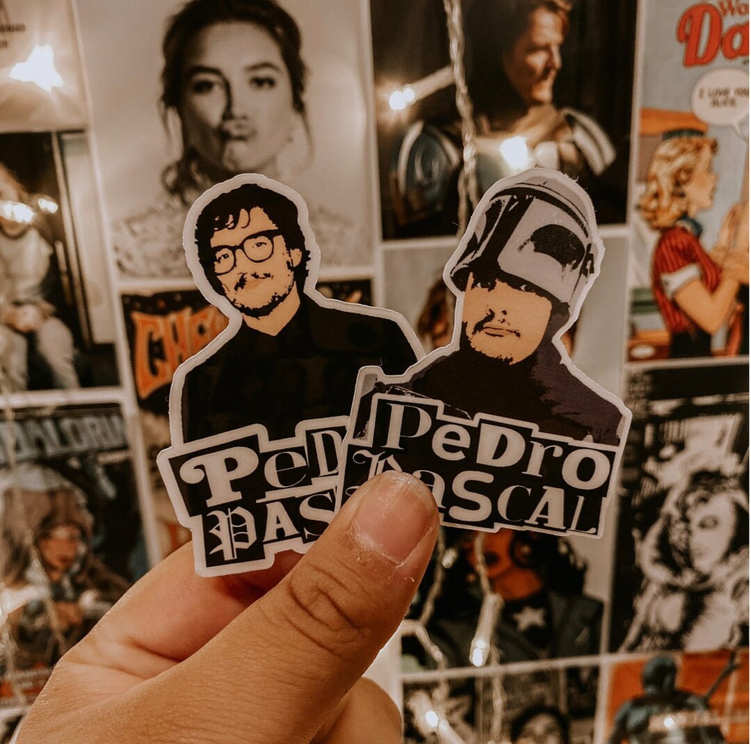 Pedro Pascal Character Sticker - Etsy