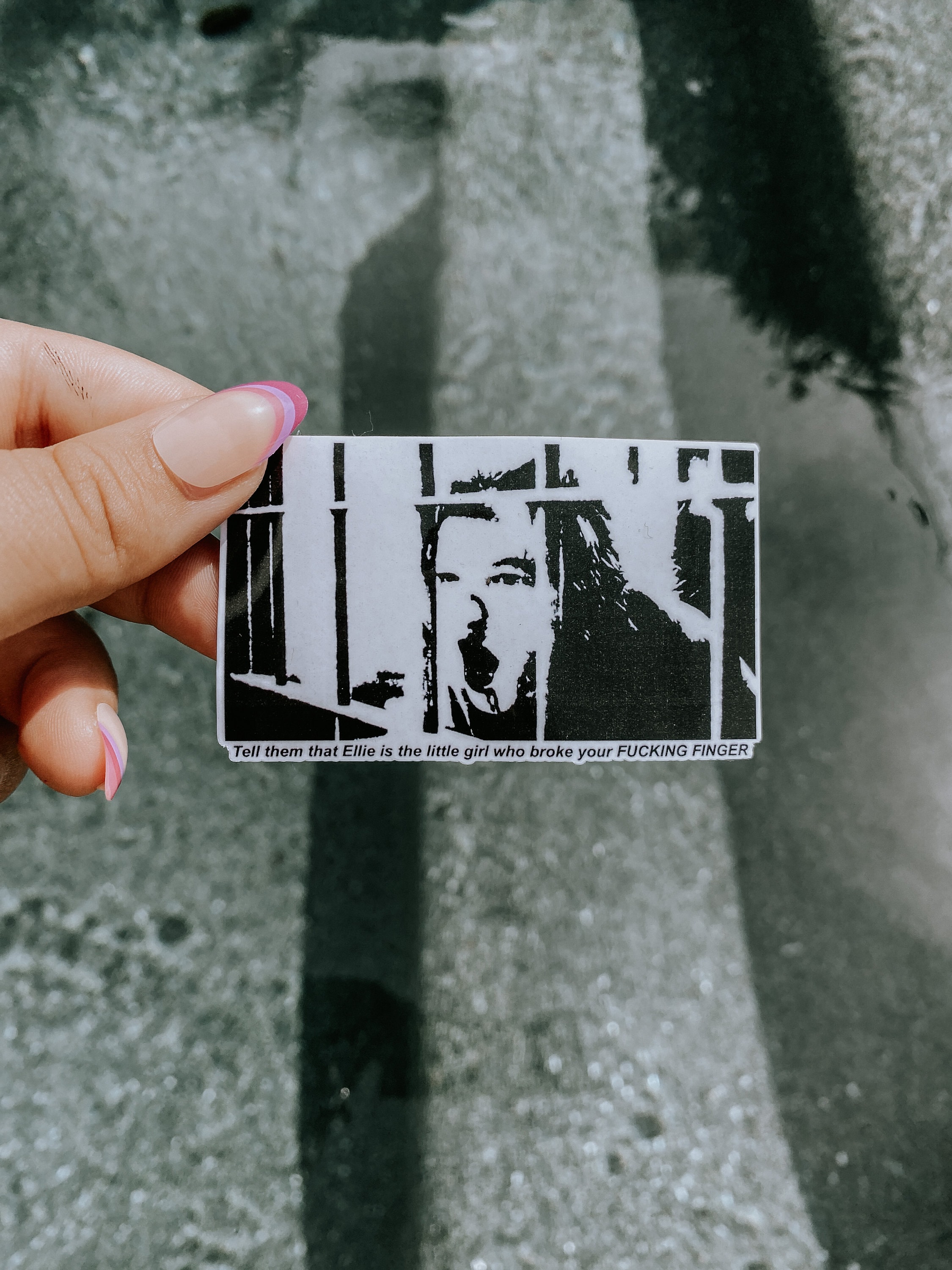 Ellie the Bad*ss Sticker TLOU - Etsy