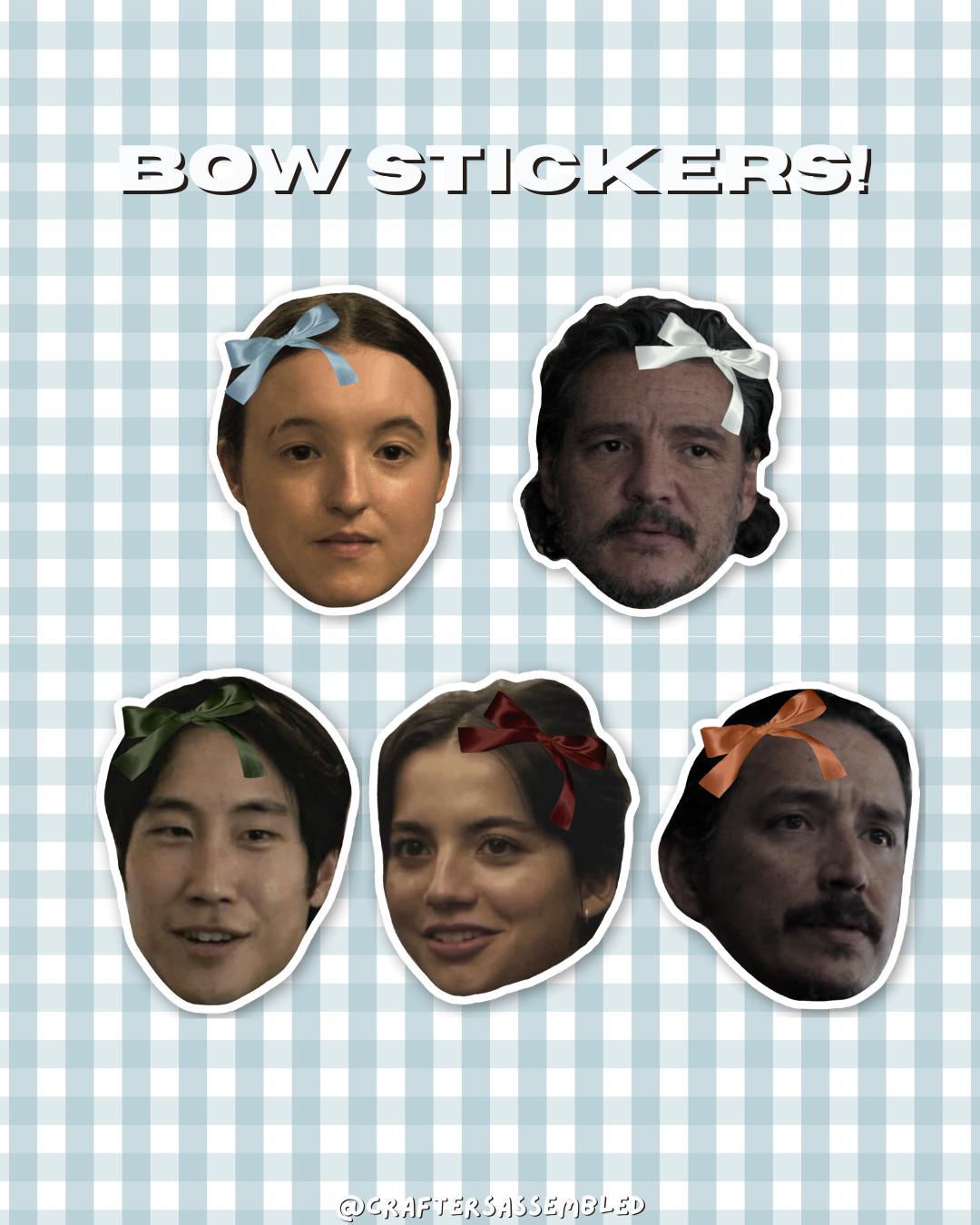 Tlou Character Bow Stickers - Etsy