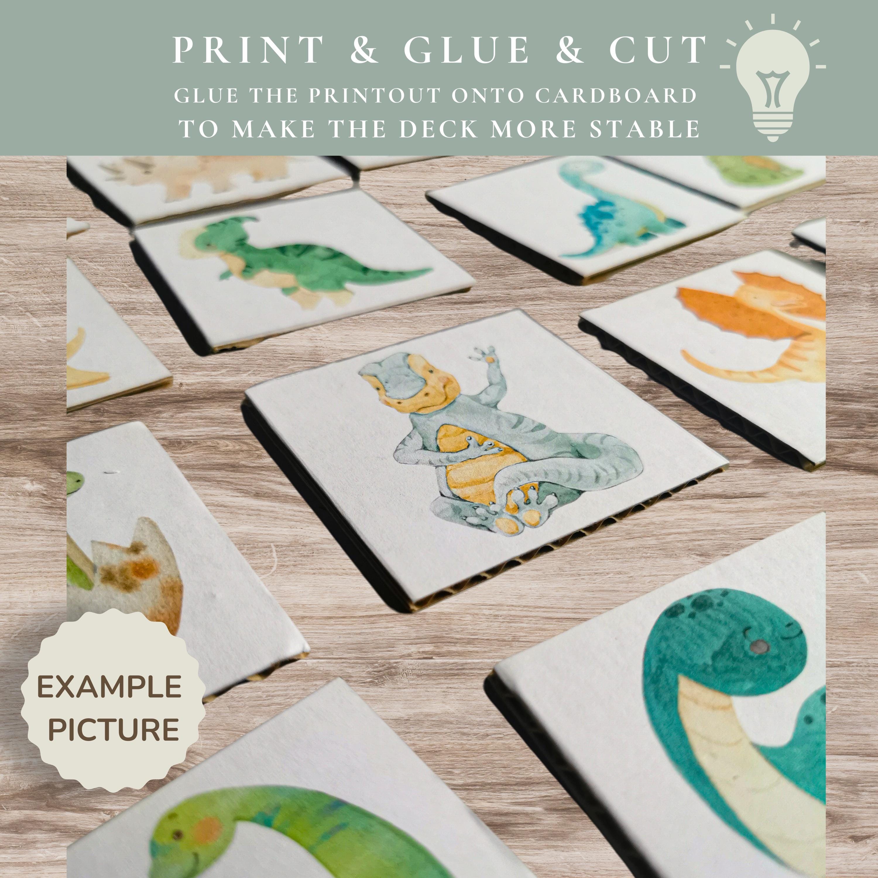 Dragon Activity Matching Memory Game for Toddler Montessori Printable ...