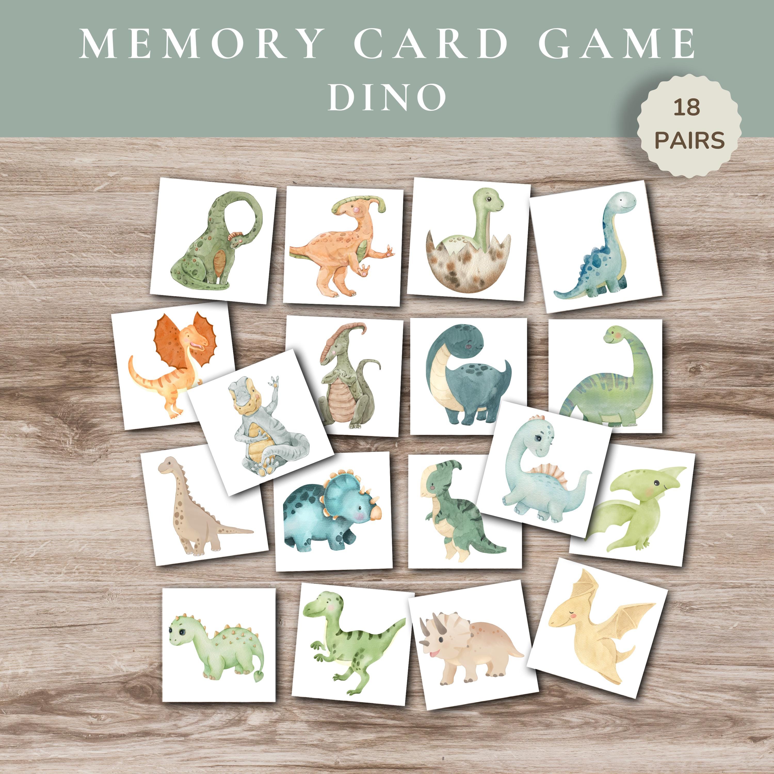 Dinosaur Activity Matching Game for Toddlers Montessori Printable ...