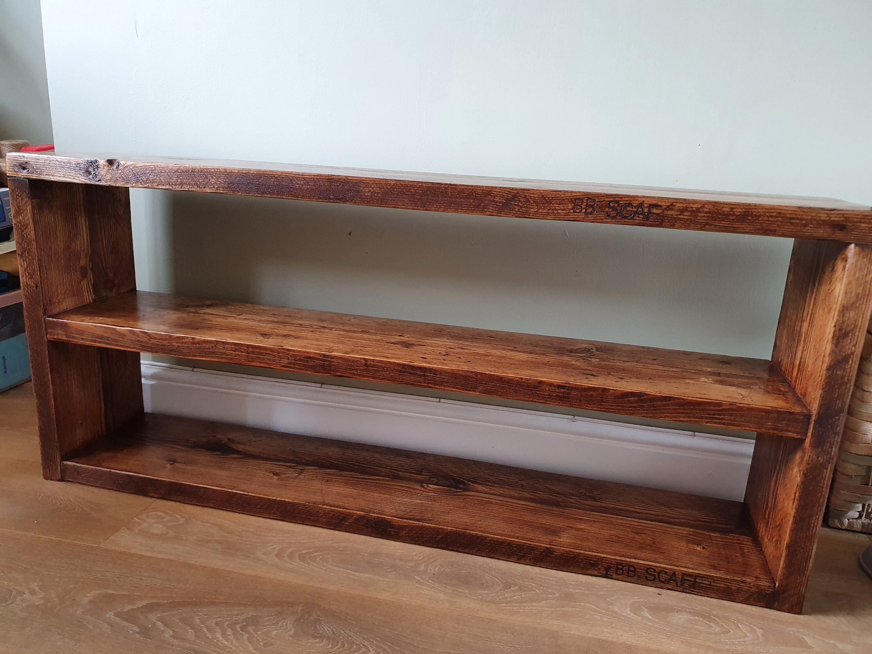 Handmade Rustic Shoe Rack Solid Reclaimed Wood - Etsy UK