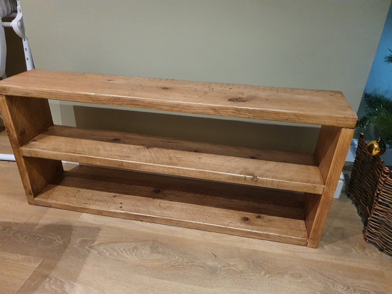 Handmade Rustic Shoe Rack Solid Reclaimed Wood - Etsy UK