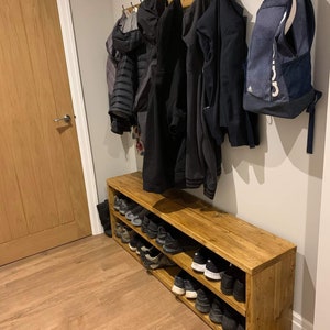 Handmade Rustic Shoe Rack Solid Reclaimed Wood - Etsy