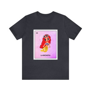 Karol G Mexican Loteria T-shirt: La Bichota. Mañana Sera Bonito. Tusa ...