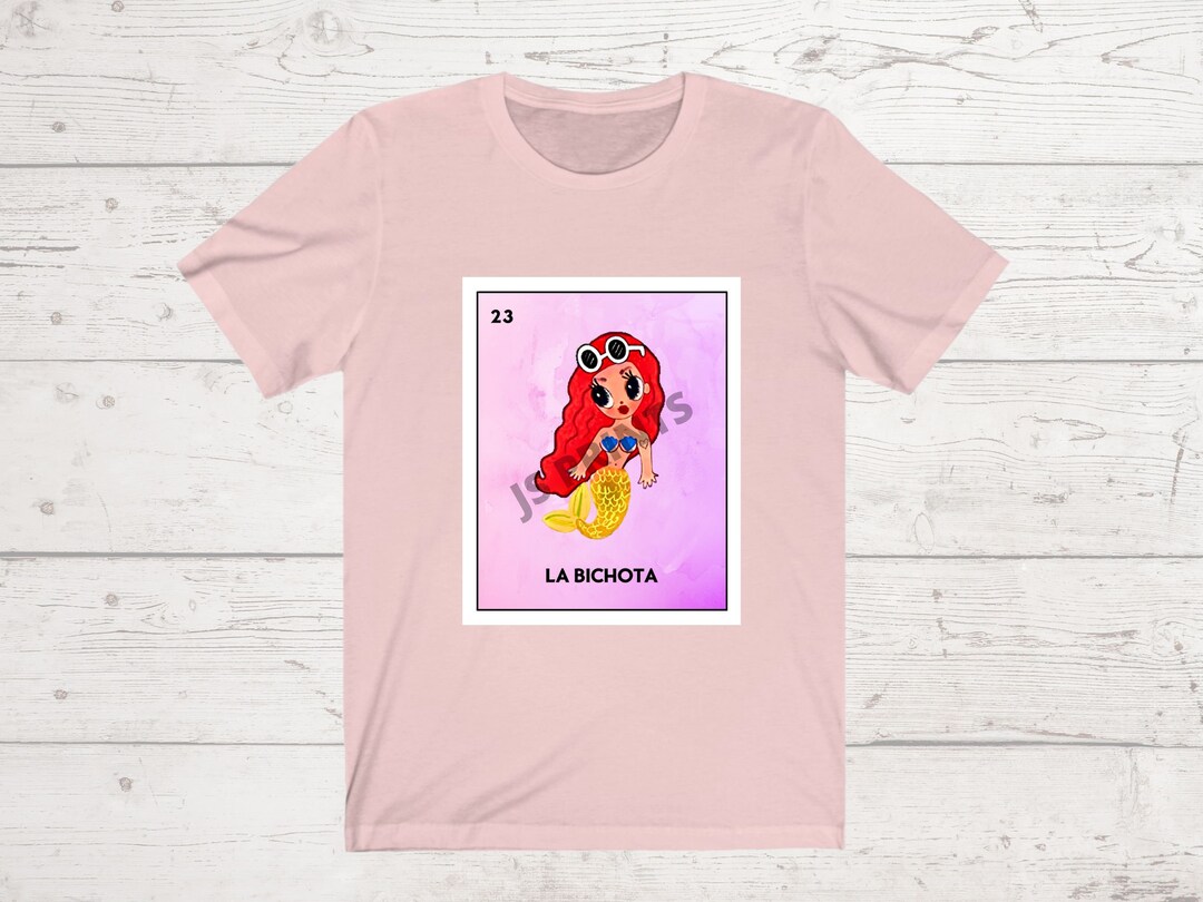 Karol G Mexican Loteria T-shirt: La Bichota. Mañana Sera Bonito. Tusa ...