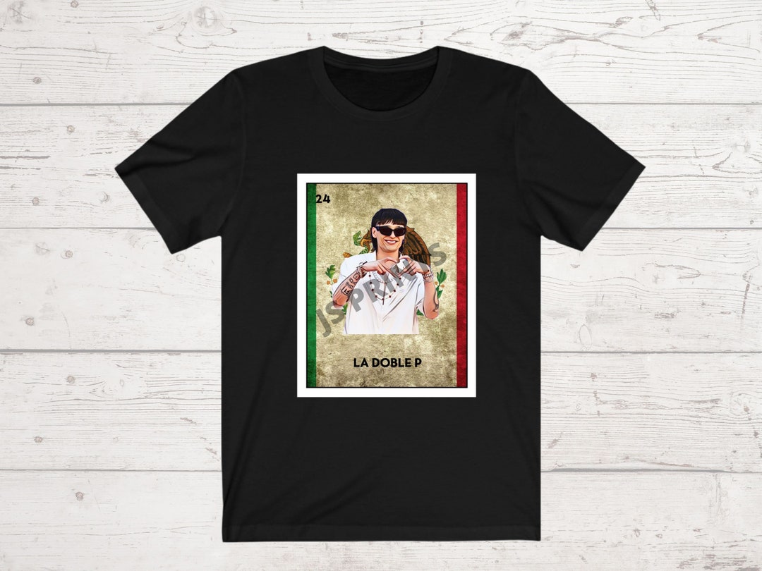 Peso Pluma Mexican Loteria T-shirt: La Doble P. Peso Pluma Merch ...
