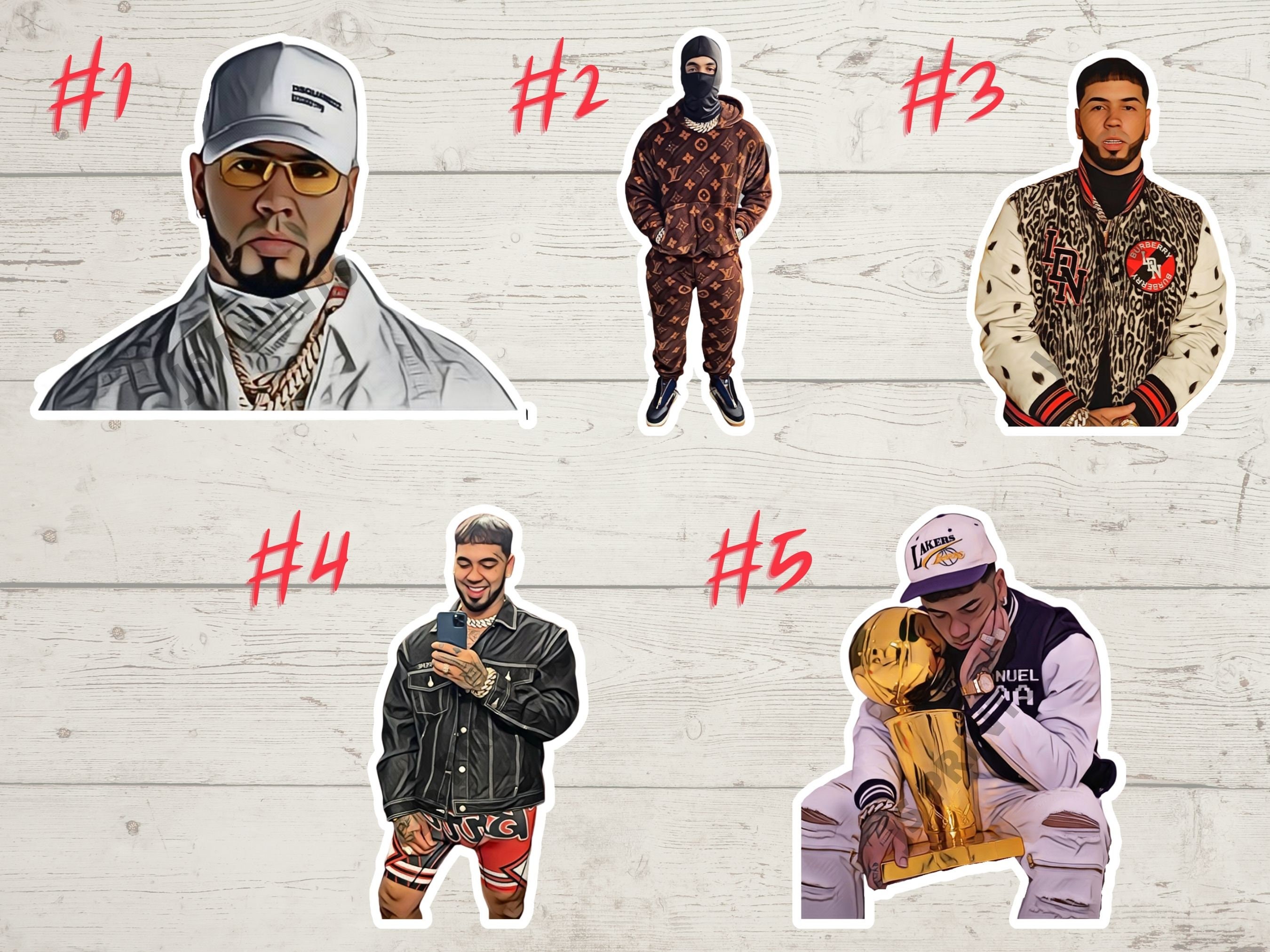 Anuel AA Stickers. Waterproof Vinyl. Real Hasta La Muerte | Etsy UK