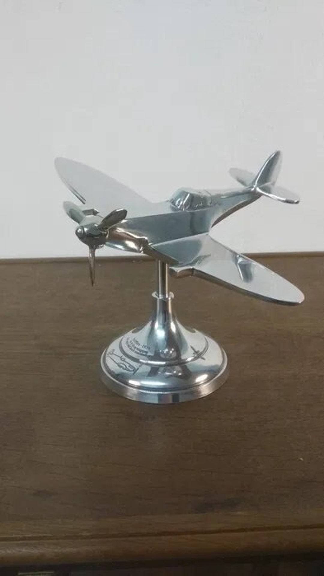 Vintage Aluminium Model of Spitfire 1936 on Pedestal - Etsy