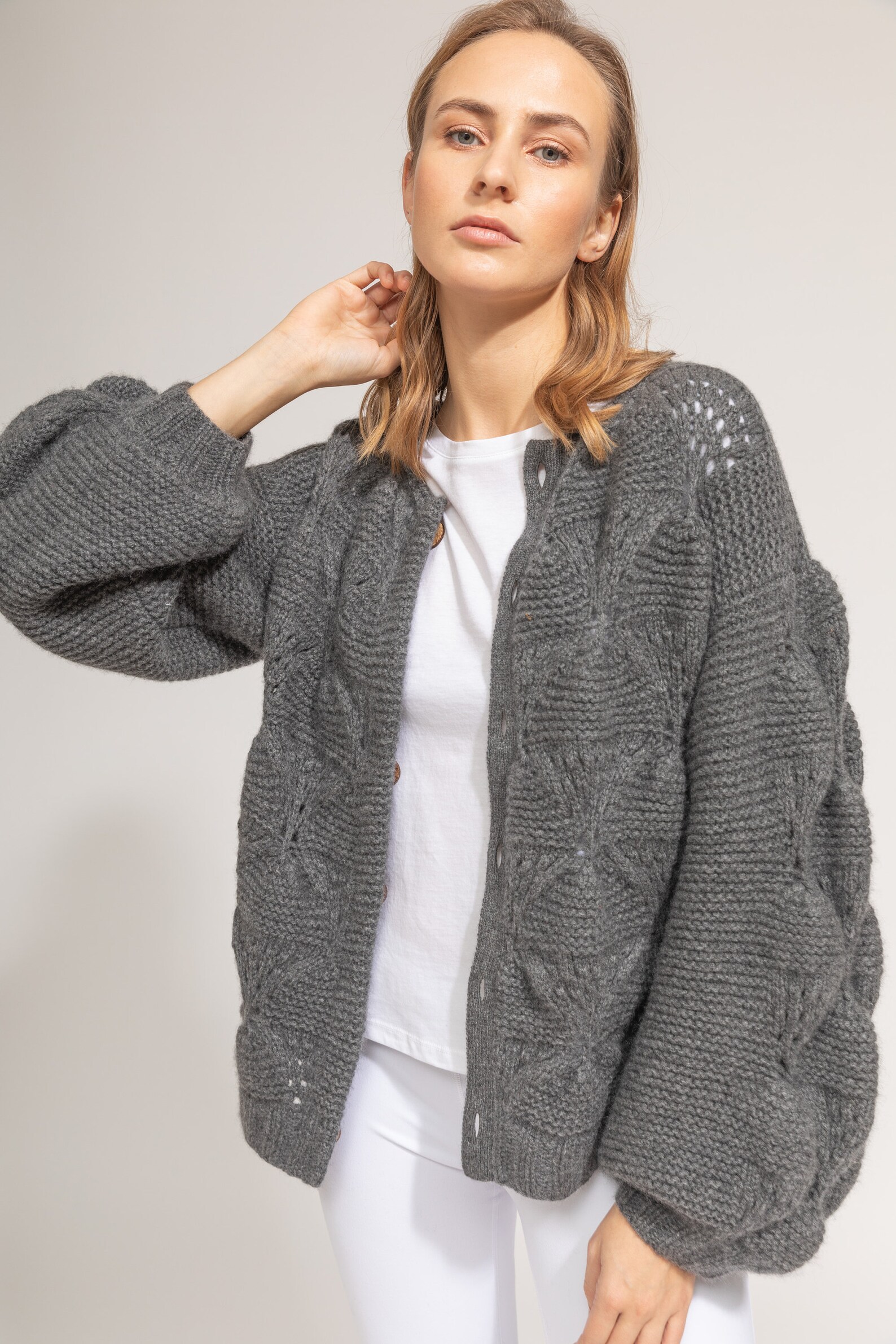 Eco-friendly Cashmere Sweater Undyed Yarn Hand Knitted - Etsy