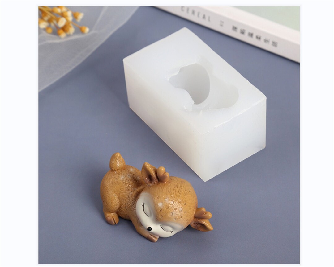 3D Sika Deer Silicone Mold: Chocolate, Cake Topper, Resin, Clay Crafts ...