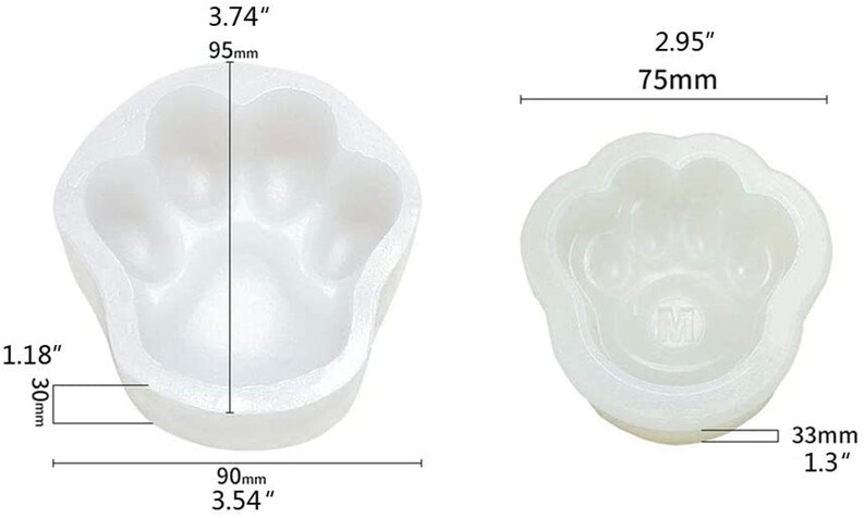 DIY Large Pet Paw Resin Casting Mold Dog Paw Silicone Mold for | Etsy