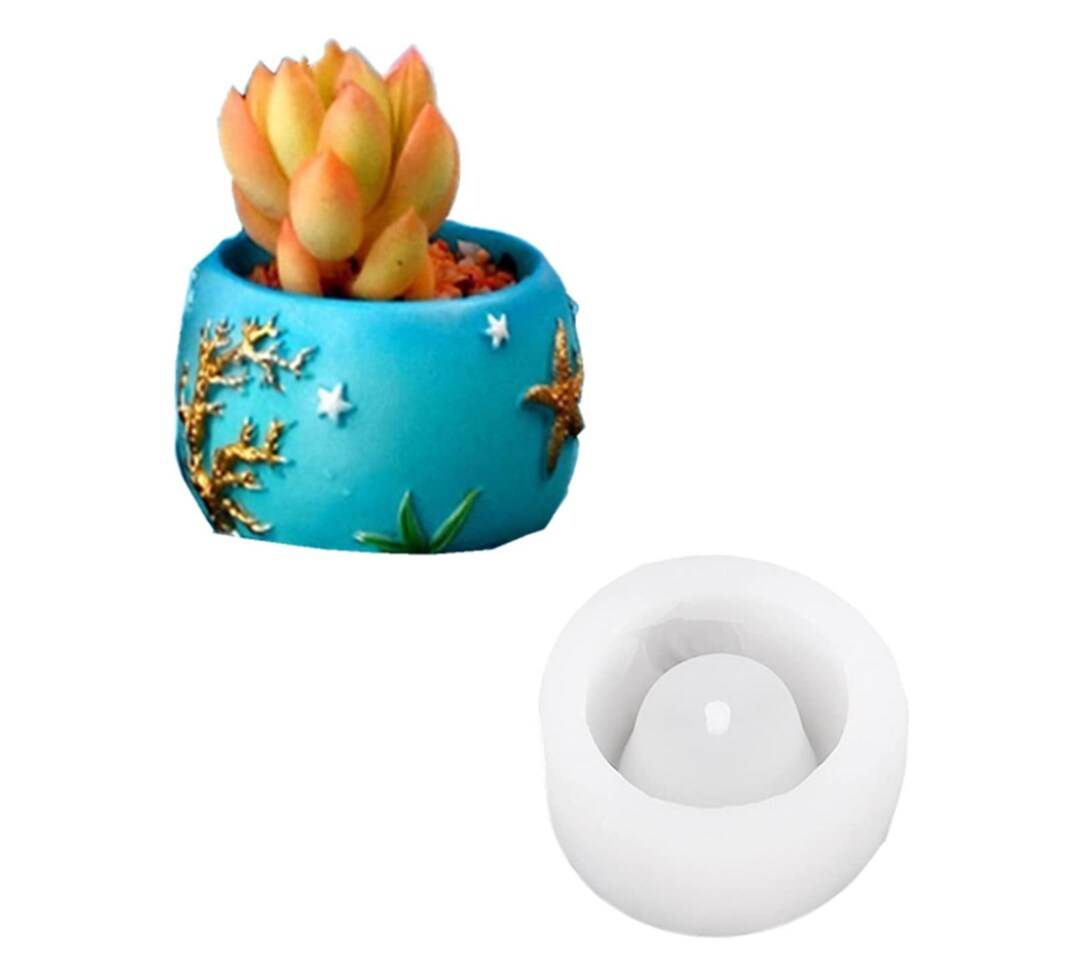Moule en béton pour pot de fleur pour plantes succulentes, boîte de ...