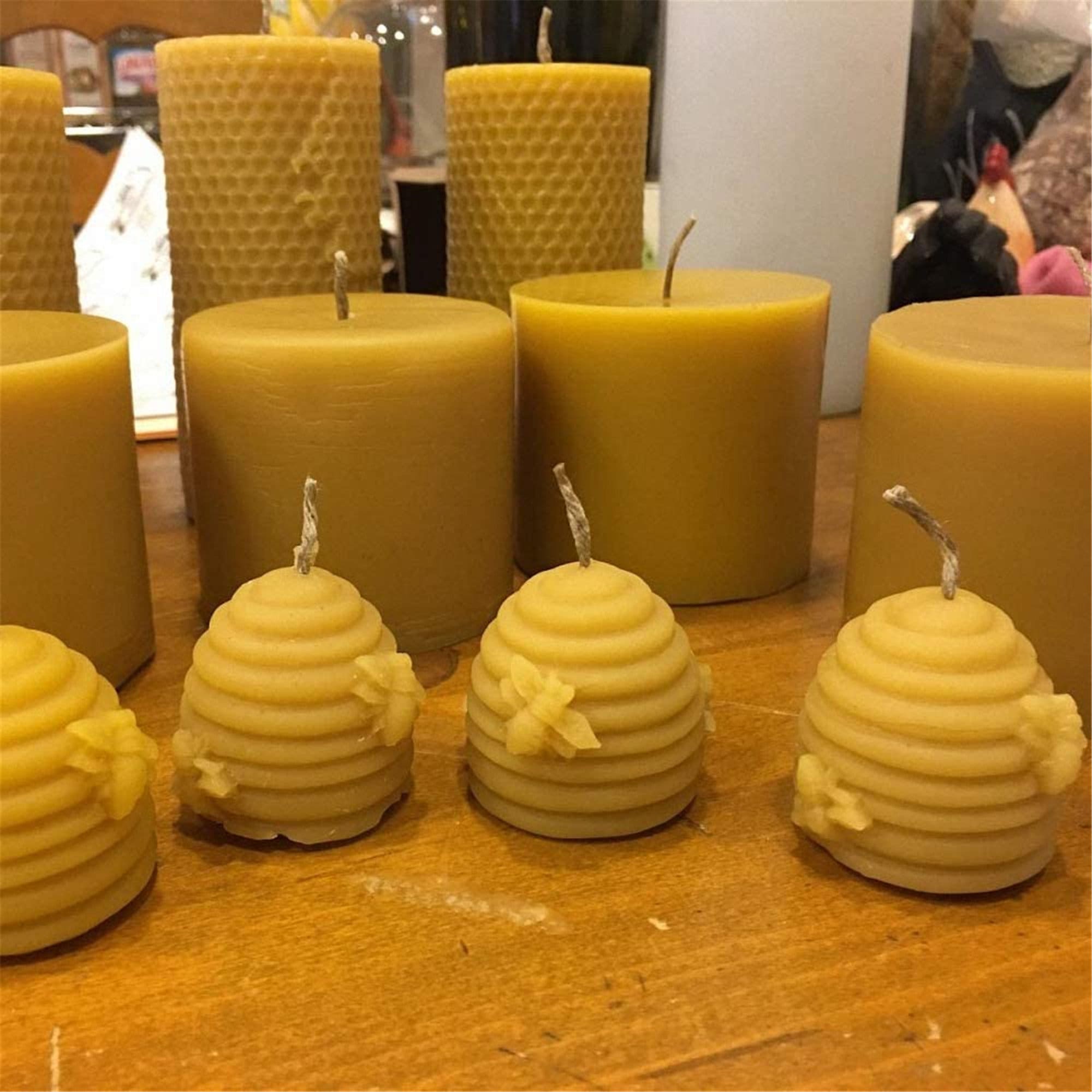 2 Pack 3D Bee Honeycomb Candle Mold Beehive Silicone Mold for | Etsy