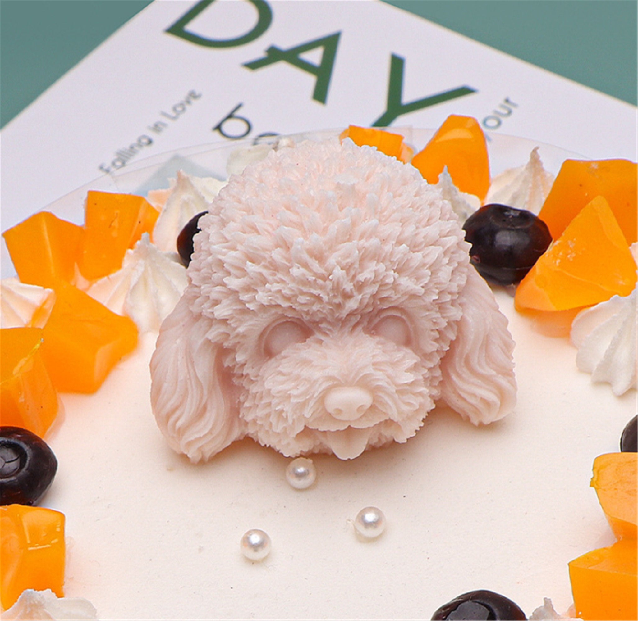 Silicone Mold 3D Cute Puppy-head Candle Mold Poodle - Etsy