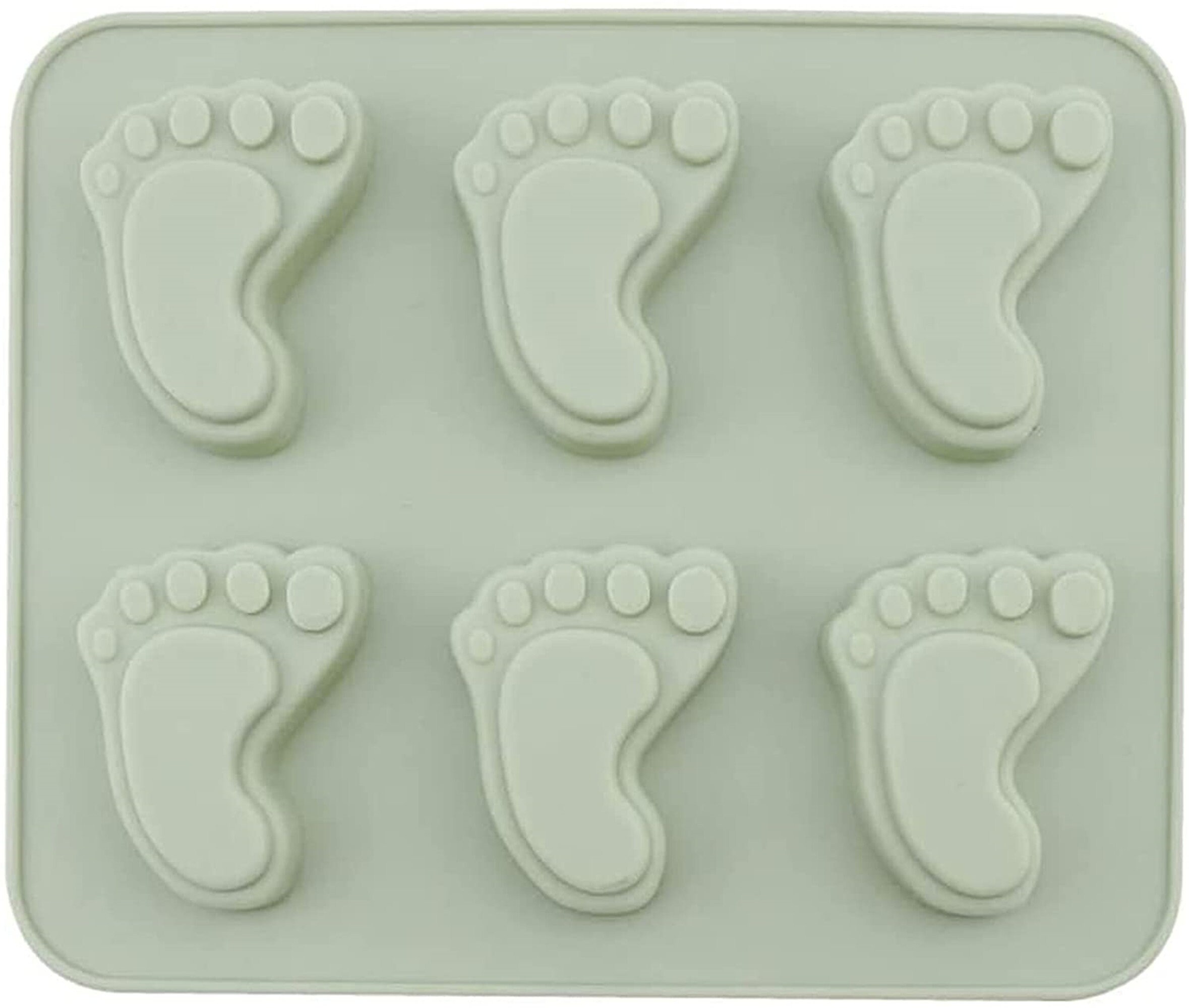 Baby Footprint Molds Foot Step Silicone Fondant Molds for Baby - Etsy
