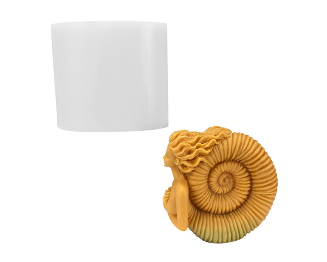 Conch Goddess Epoxy Resin Mold Aromatherapy Gypsum Silica Gel Mold DIY ...