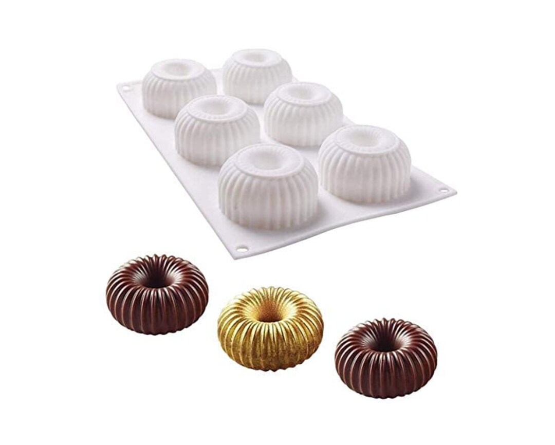 Doughnut Silicone Mold: Mousse Cake, Chocolate, Pastry Baking Soap ...
