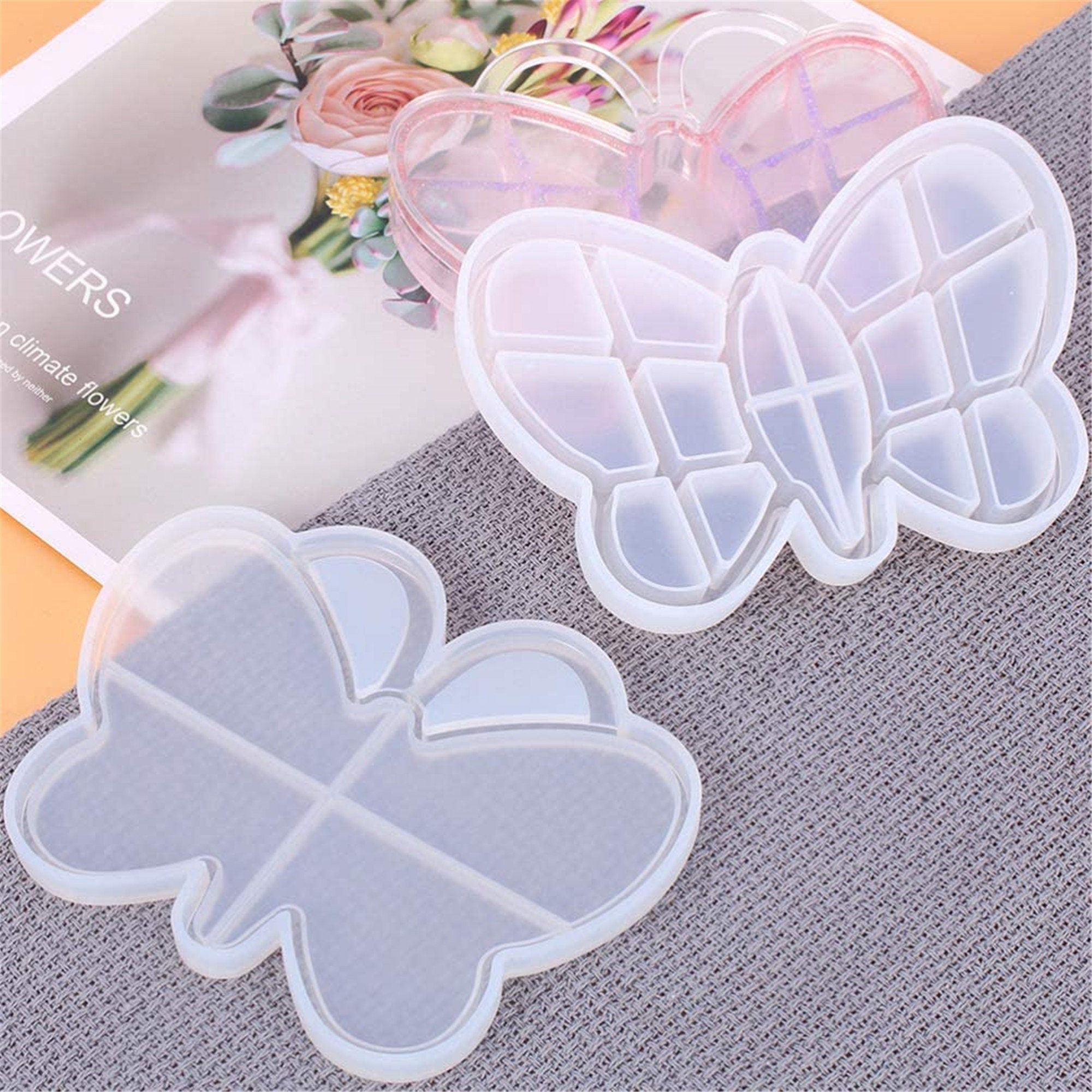 Silicone Box Molds Butterfly Storage Box With Lid Epoxy Resin - Etsy