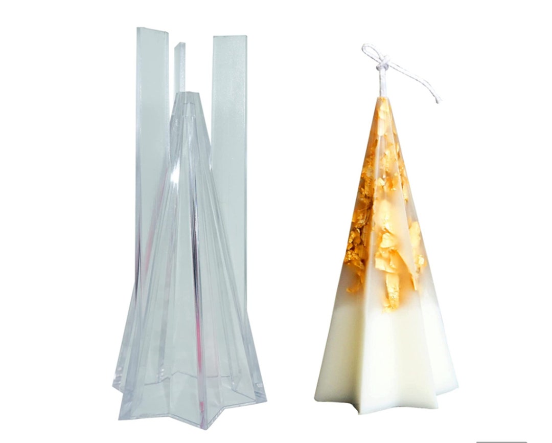Six-sided Pyramid Candle Mold-duarable Plastic Candle Mold for Making ...