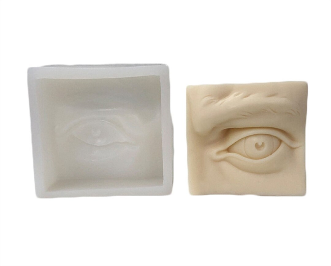 Candle Molds 3D Eye Soap Silicone Mould Creative David Facial Features ...