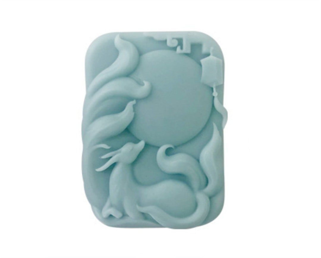 Nine-tailed Fox Pattern Silicone Soap Mold, Candle Mold DIY Cake ...