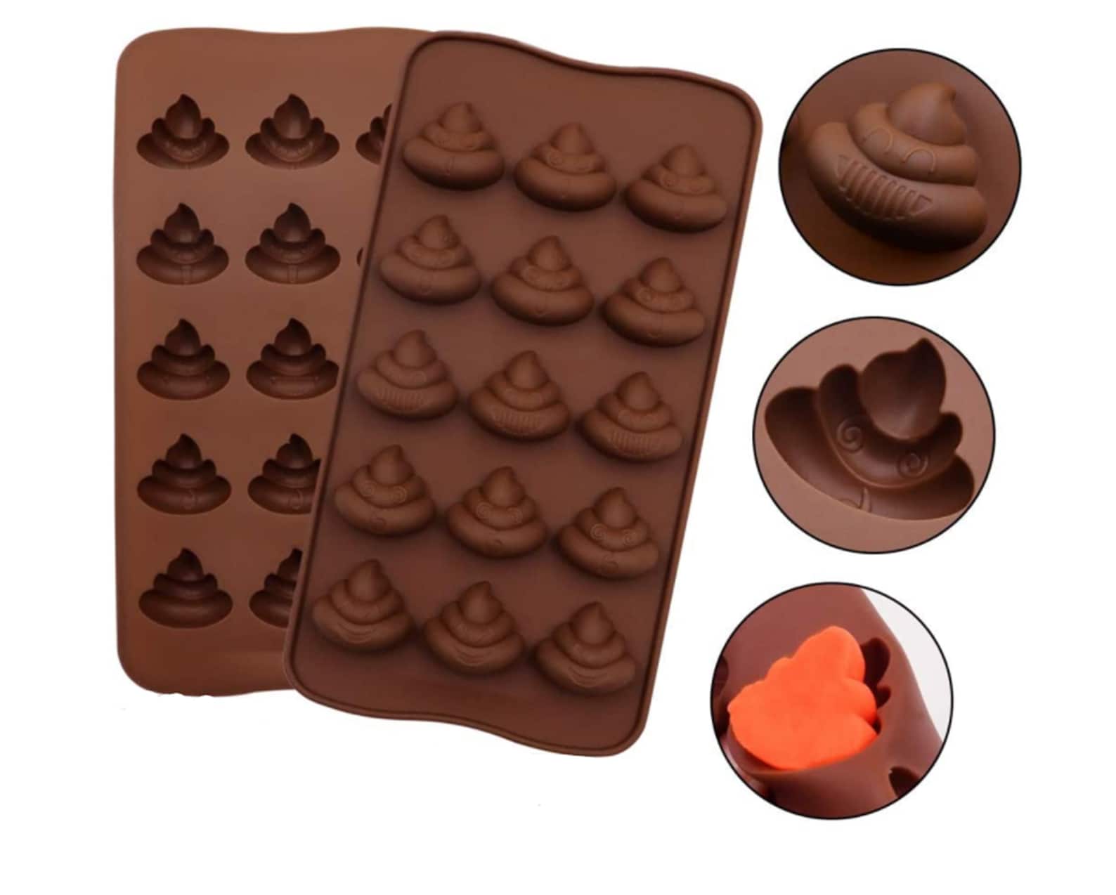 2pcs Poop Silicone Molds Silicone Funny Poop Molds for - Etsy