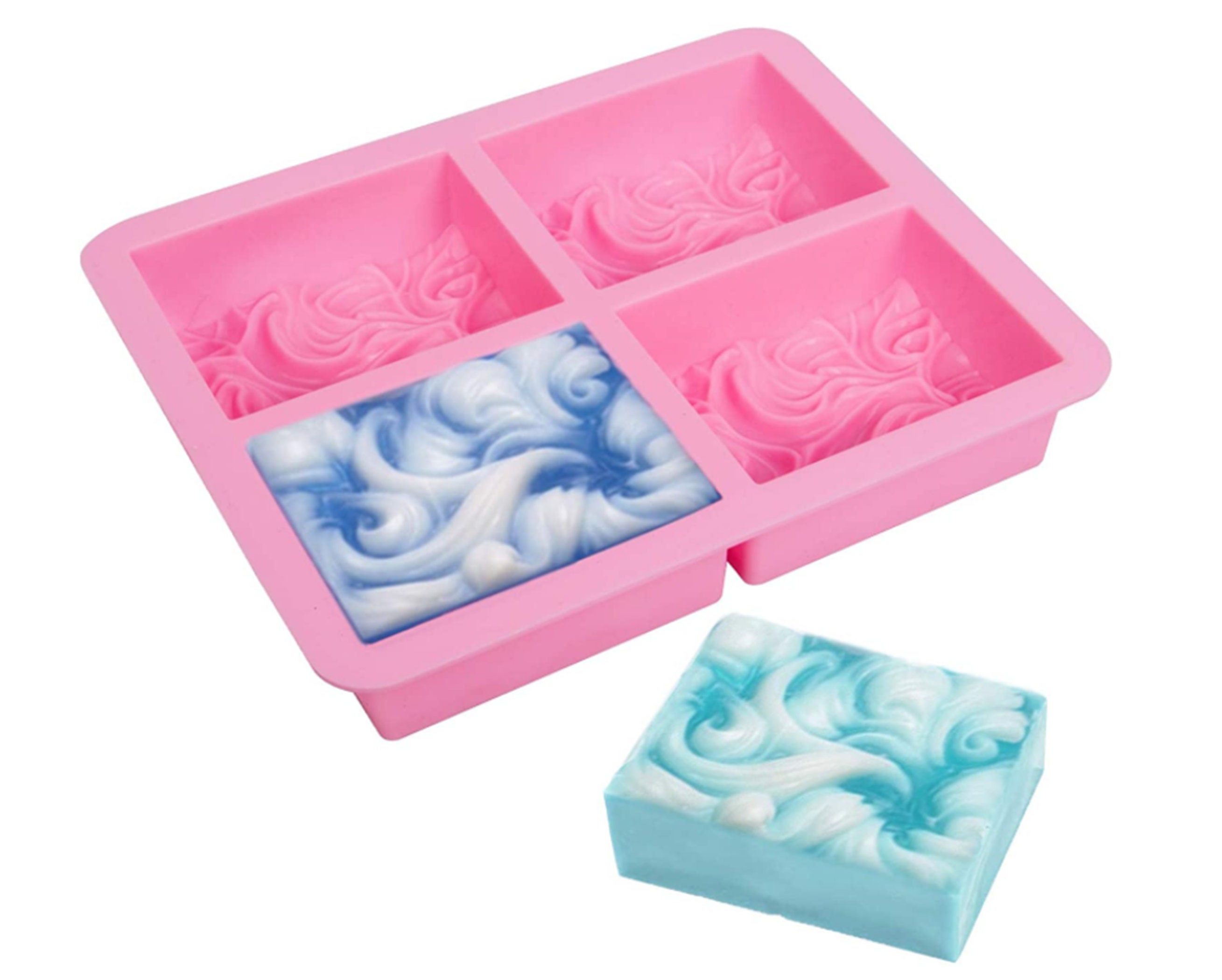 Ocean Wave Silicone Soap Mold: 4-cavity Mousse Cake Baking Pan - Etsy