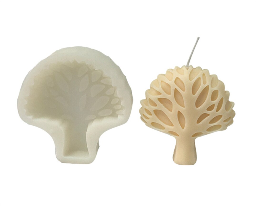 3D Simple Tree of Life Candle Silicone Molds for Making Candle Resin ...