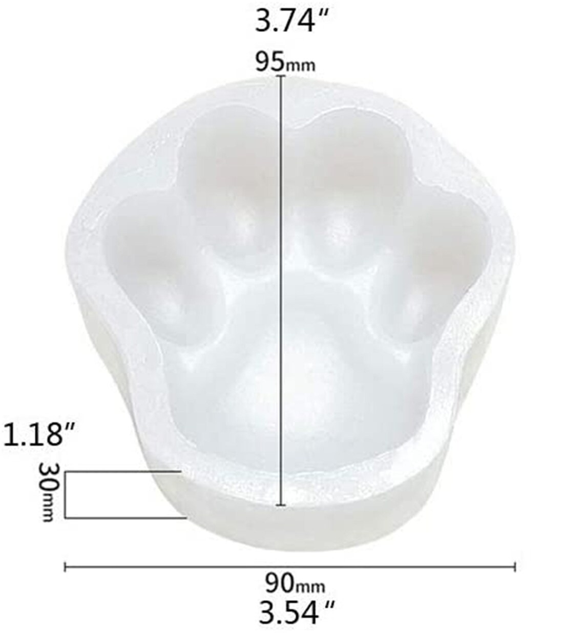 DIY Large Pet Paw Resin Casting Mold Dog Paw Silicone Mold for - Etsy
