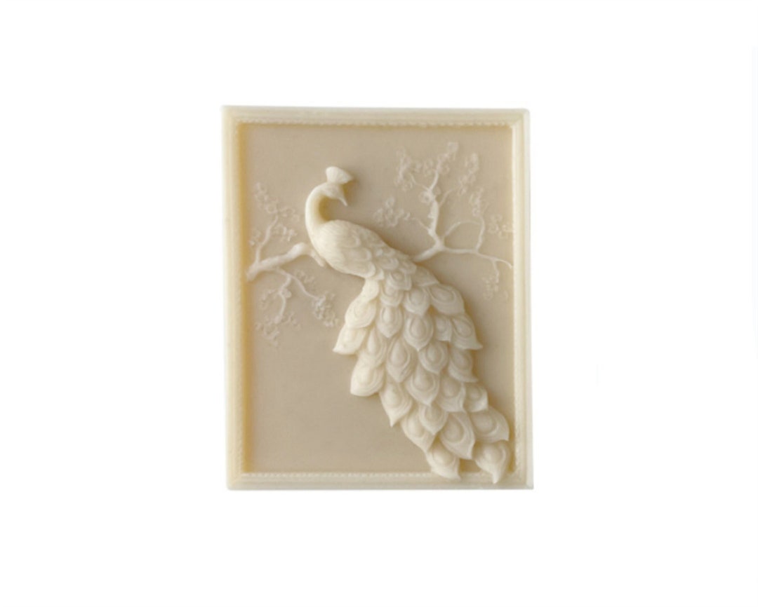 Peacock Embossed Soap Silicone Mold DIY Handmade Soap Expansion Stone ...