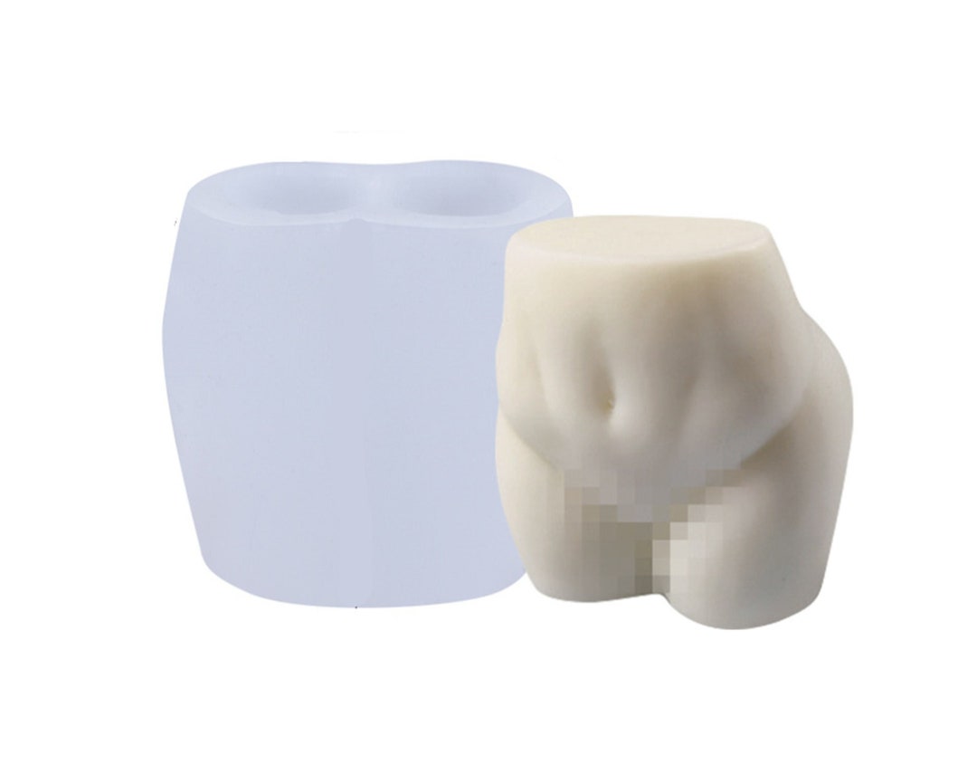 Candle Mold, Female Body Candle 3D Silicone Mold Butt Body Candle Mold ...