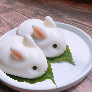 3D Easter Bunny Chocolate Silicone Mold for Baking Rabbit Shape French ...