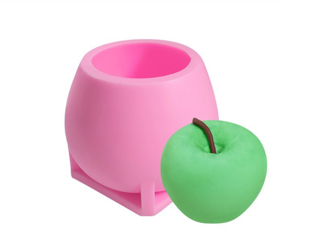 Christmas Apple Mould Art Silicone Soap Craft DIY Handmade Candle Molds ...