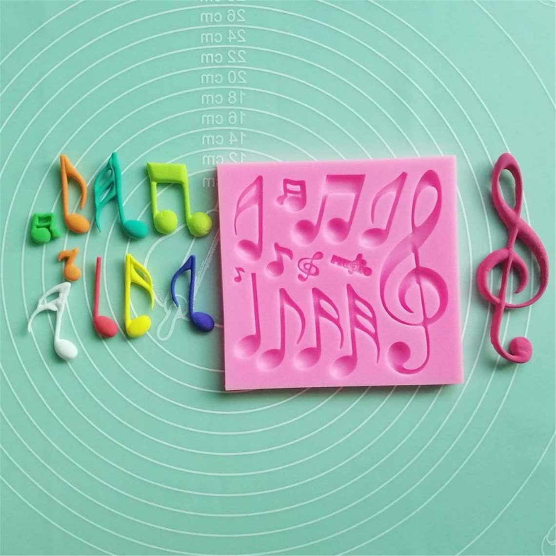 Music Note Silicone Fondant Mold Musical Candy Mold Cake Mold - Etsy