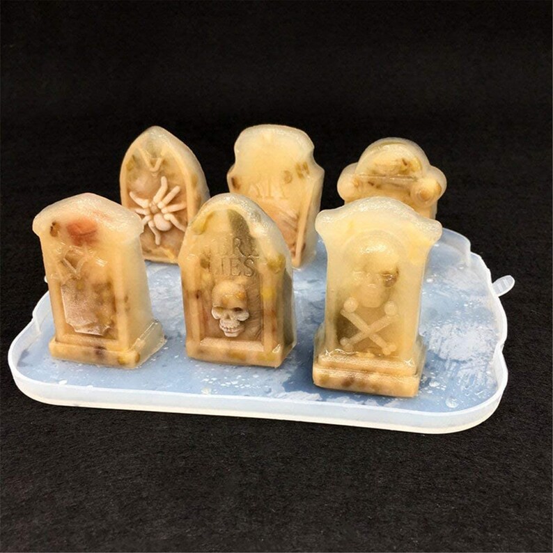 Silicone Ice Cube Trays Halloween RIP Gravestone Mold for Ice - Etsy