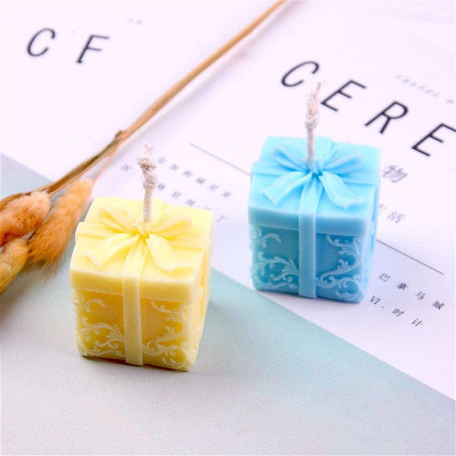 Christmas Candle Molds DIY Silicone Candle Mold Cuboid Shape - Etsy