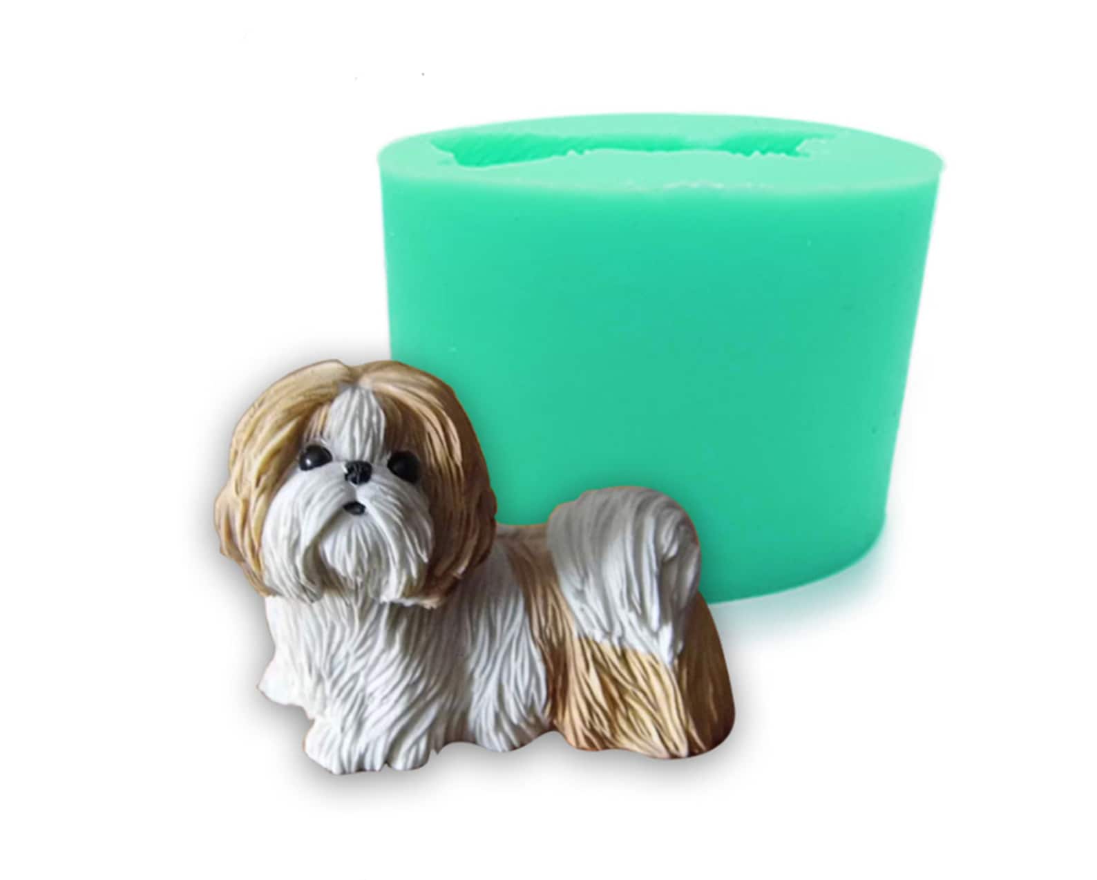 Cute Shih Tzu Dog Silicone Mold for a Puppy Chocolate Moulds | Etsy