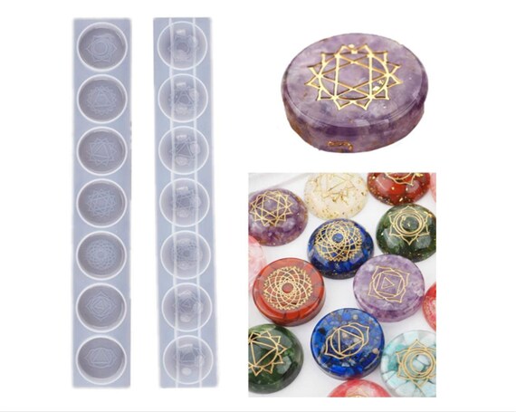 7 Chakra Stones Resin Molds Epoxy Casting Resin Molds - Etsy
