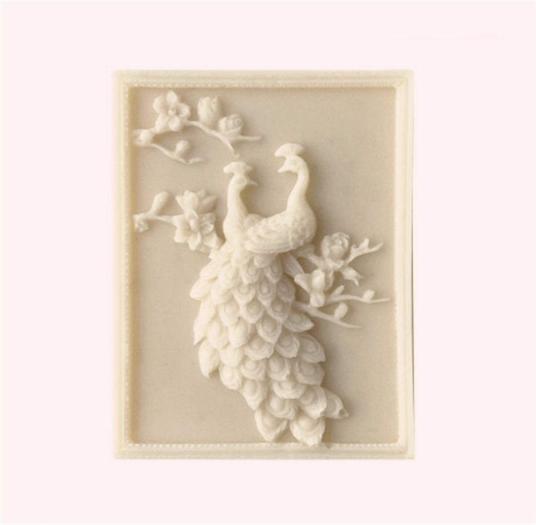 Peacock Embossed Soap Silicone Mold DIY Handmade Soap Expansion Stone ...